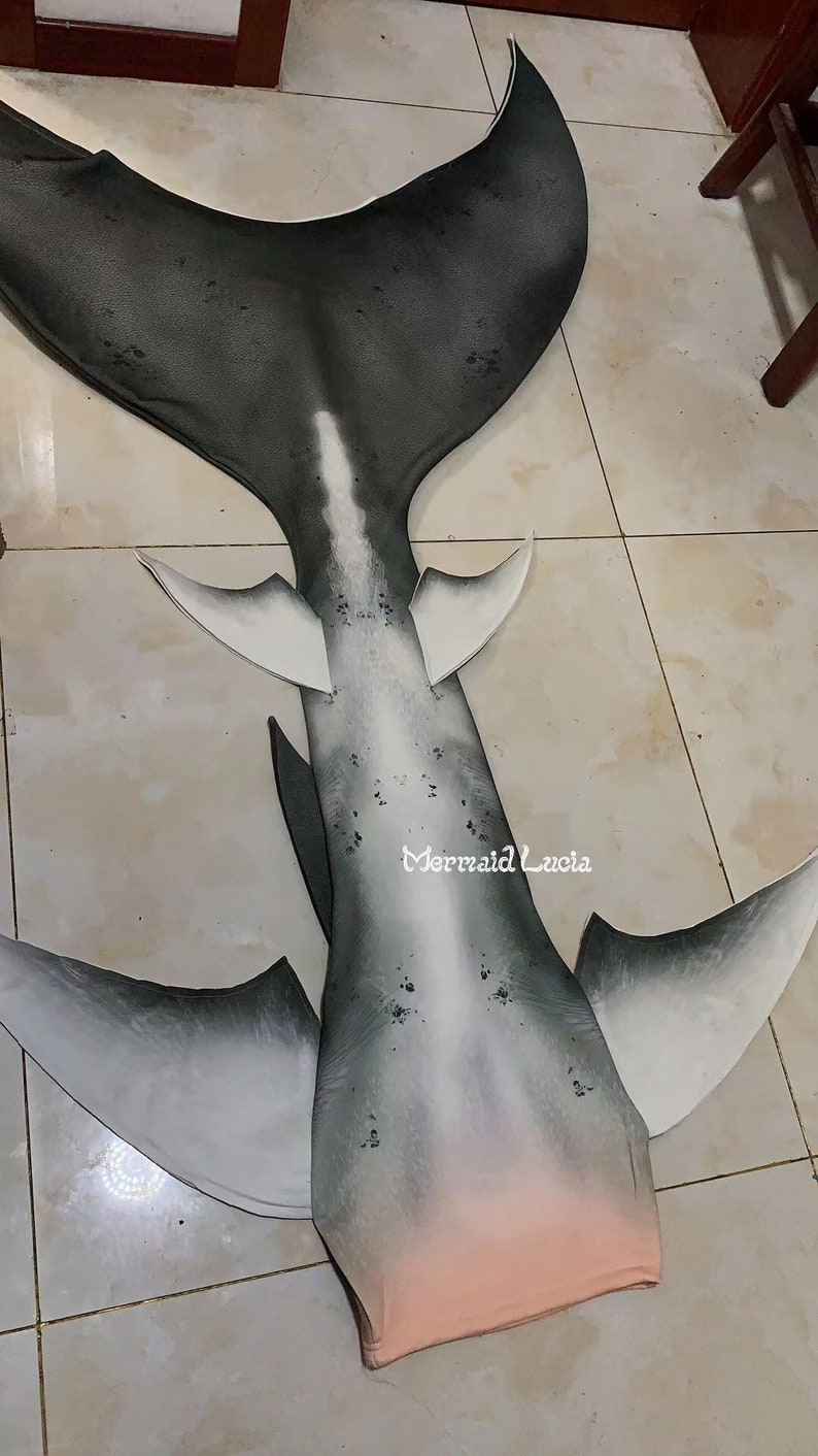 Mermaid Orca Shark Tail Style Black White Colour - Etsy