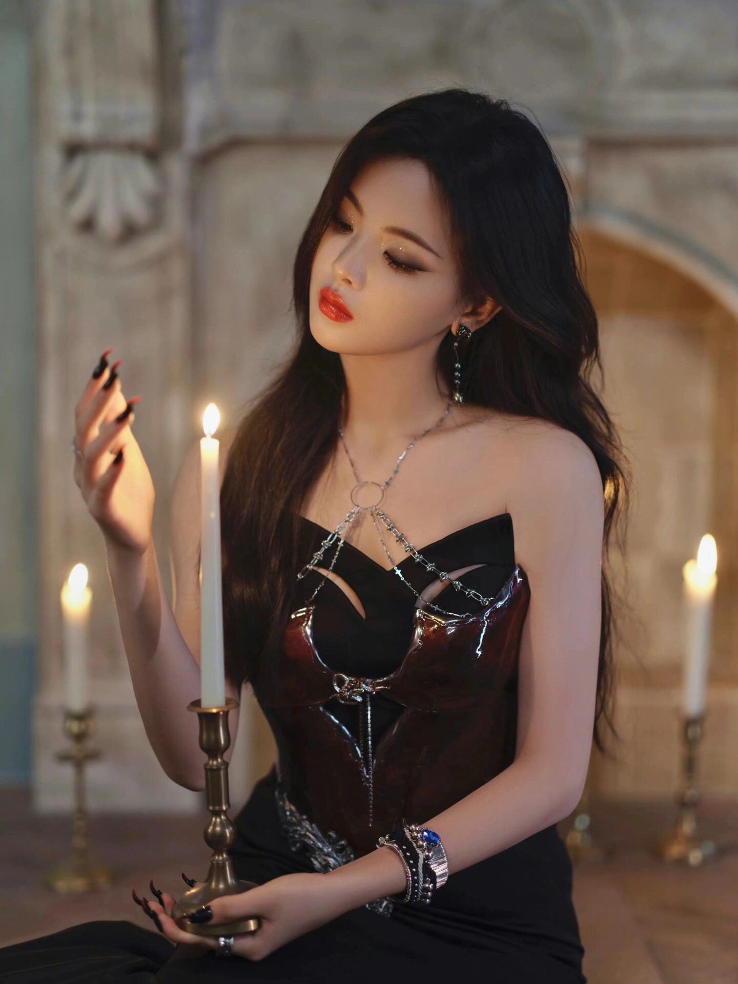 Blood Red Armour Resin Mermaid Corset Bra Top Cosplay Costume - Etsy UK