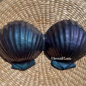 Mermaid Silicone Shell Bra Style 7 Metallic Auroral Color Top Costume ...