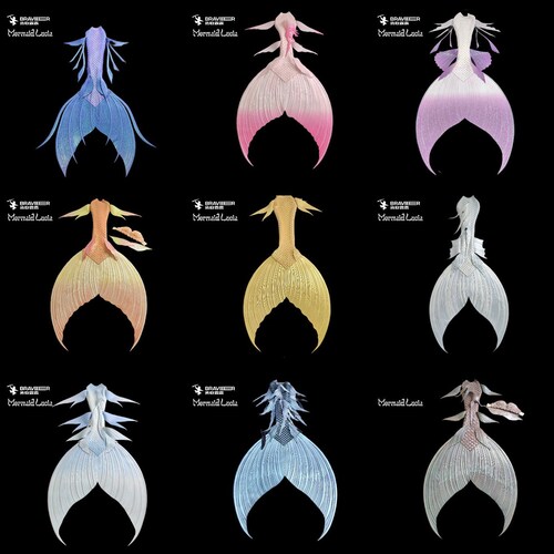 Custom Mermaid Tail Affordable Ultralight Silicone Tails - Etsy