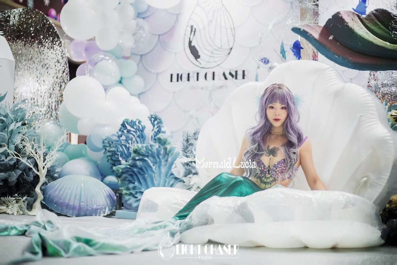 Mermaid Little Mermaid Tail 1 Reflective Fabric Teal Color - Etsy