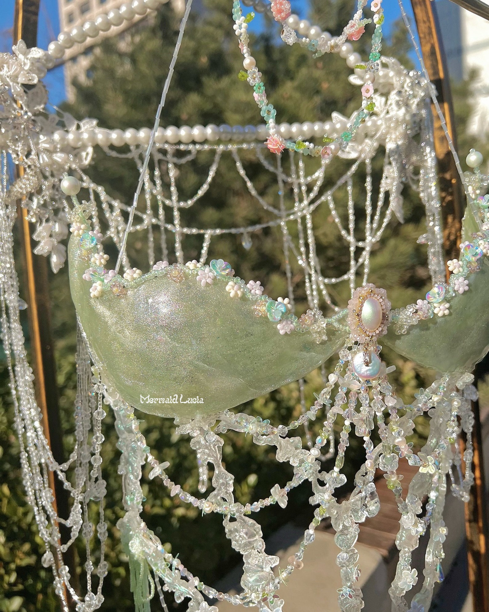 Aphrodite Garland Resin Porcelain Mermaid Corset Bra Top Cosplay ...