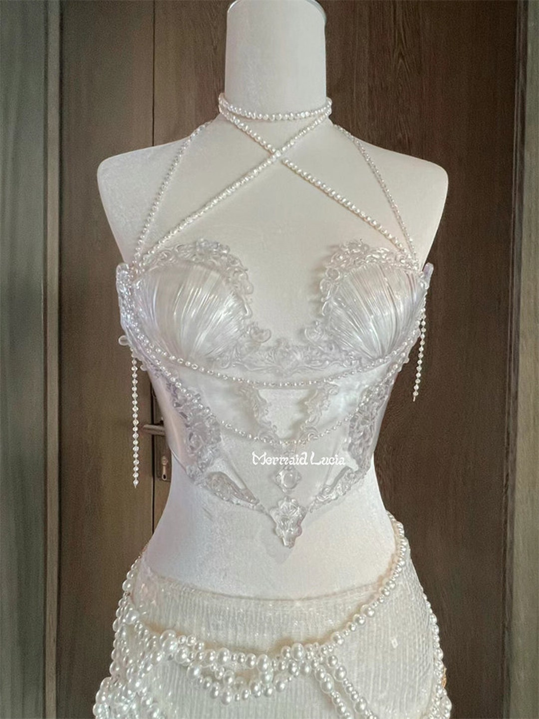 Transparent Shell Girl Resin Mermaid Corset Bra Top Cosplay - Etsy