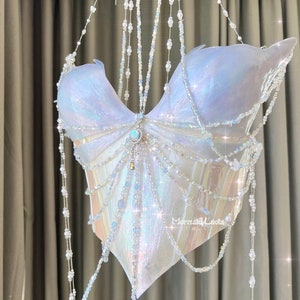 Mermaid Tears Resin Mermaid Corset Bra Top Cosplay Costume - Etsy