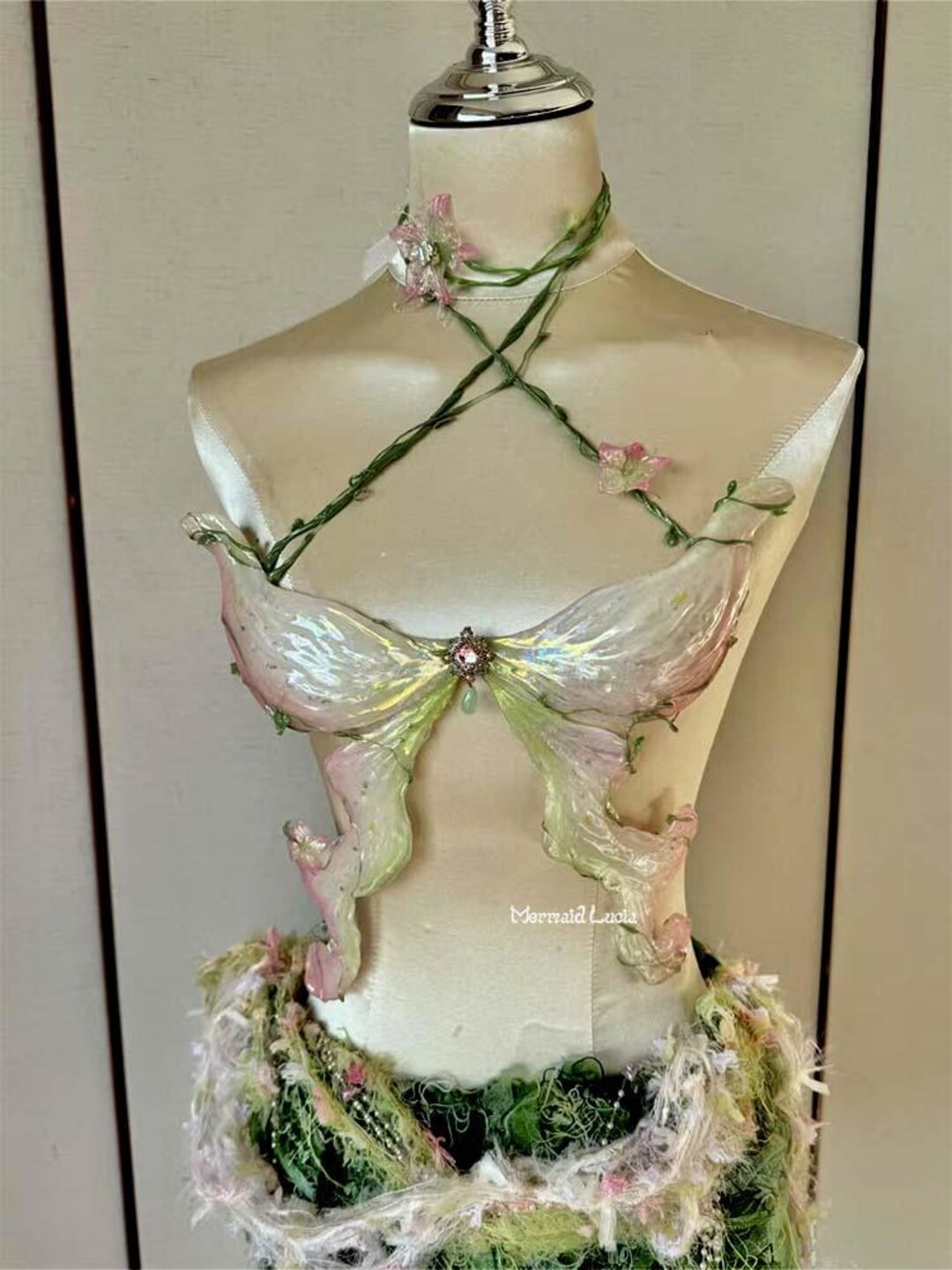 Nature Sprite Blossom Fairy Resin Mermaid Corset Bra Top Cosplay Costume Patent-protected - Etsy