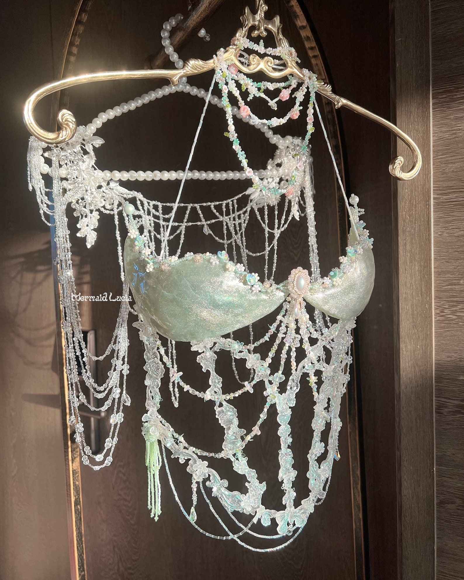 Aphrodite Garland Resin Porcelain Mermaid Corset Bra Top Cosplay ...