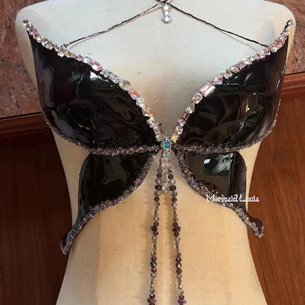 Pink Black Corset - Etsy