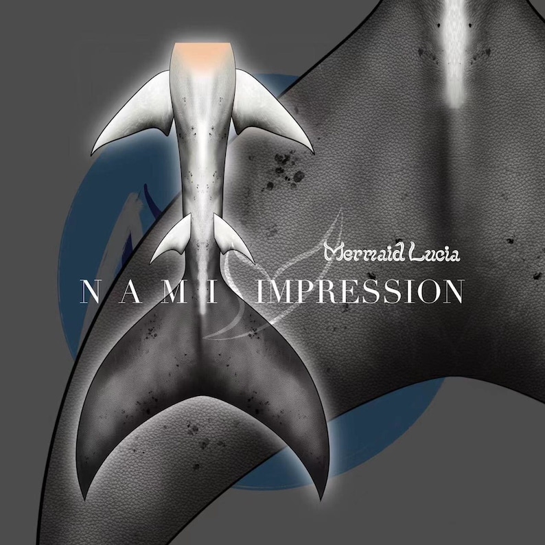 Mermaid Orca Shark Tail Style Black White Colour - Etsy