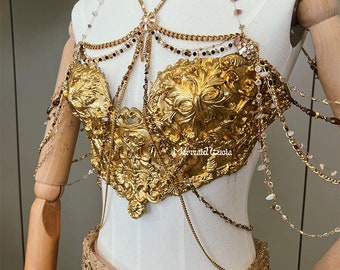 Fancy Shell Resin Mermaid Corset Bra Top Cosplay Costume - Etsy