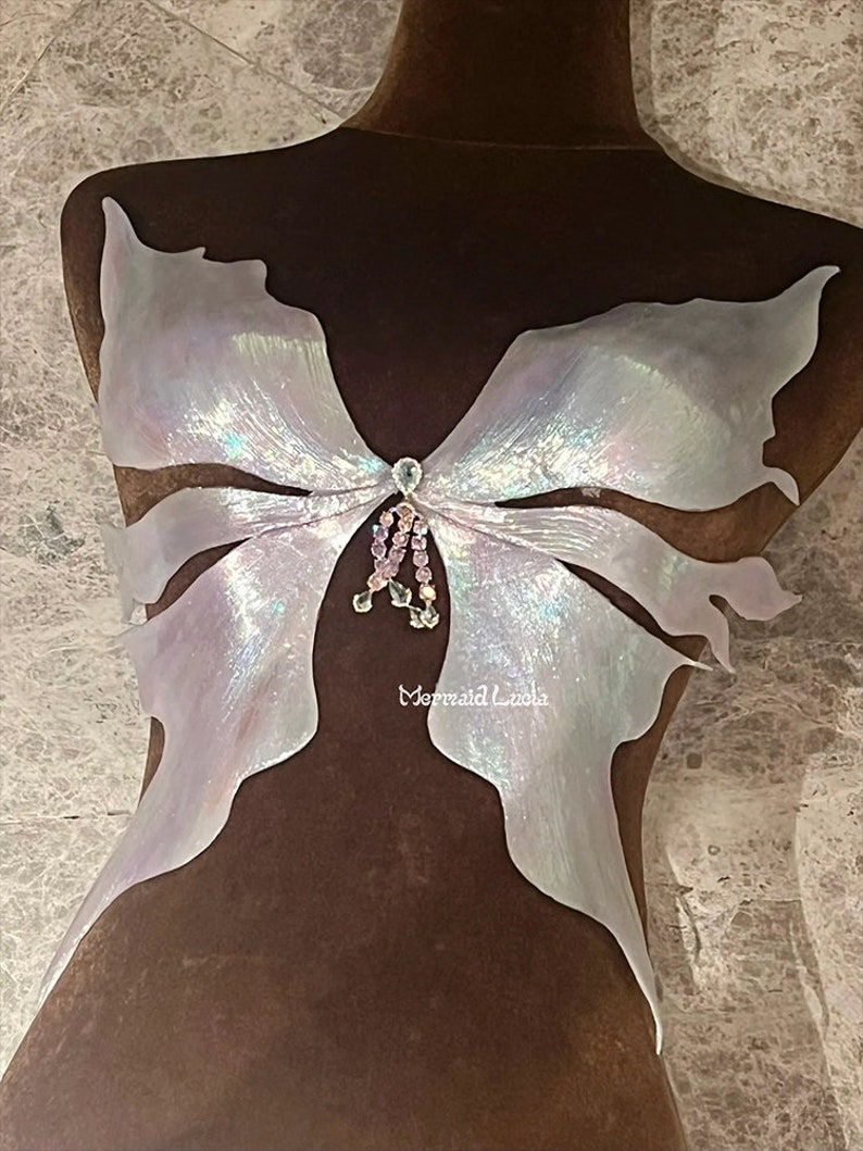 Pearl Glossy Resin Mermaid Corset Bra Top Cosplay Costume - Etsy