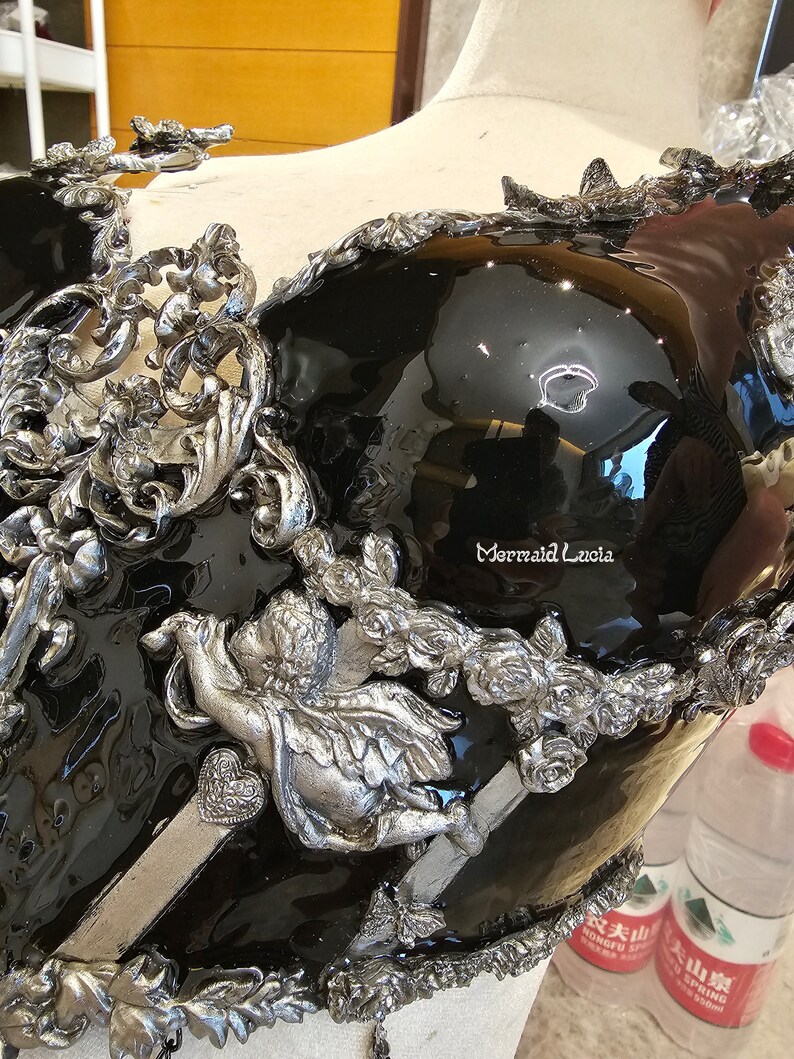 Pink Marble Color Resin Mermaid Corset Bra Top Cosplay Costume - Etsy