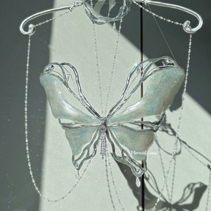 Ice Rift Crystal Butterfly Zirconia Resin Porcelain Mermaid Corset Bra ...