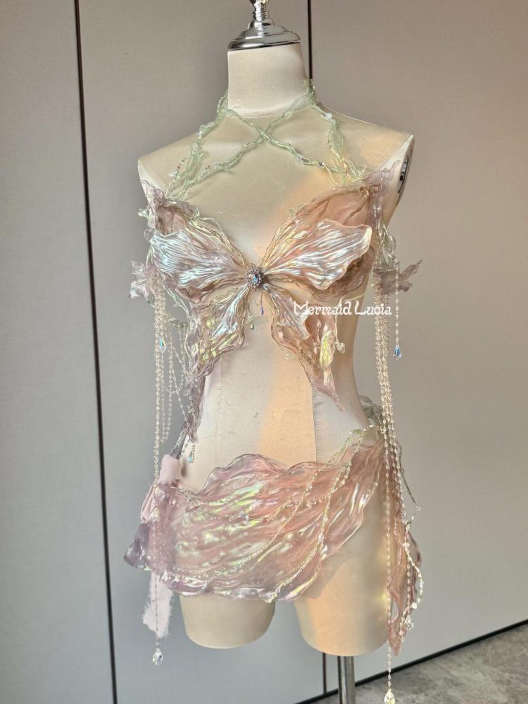 Fairy - Like Butterfly Attire Resin Corset Bra Top Cosplay Costume ...