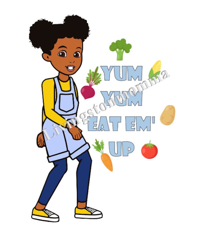 Gracies Corner Veggie Dance Yum Yum Eat Them up Digital File - Etsy