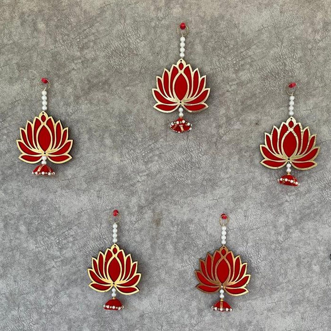 Lotus Hanging for Home Decor,lotus Backdrop Hanging,pooja Mandir Decor ...