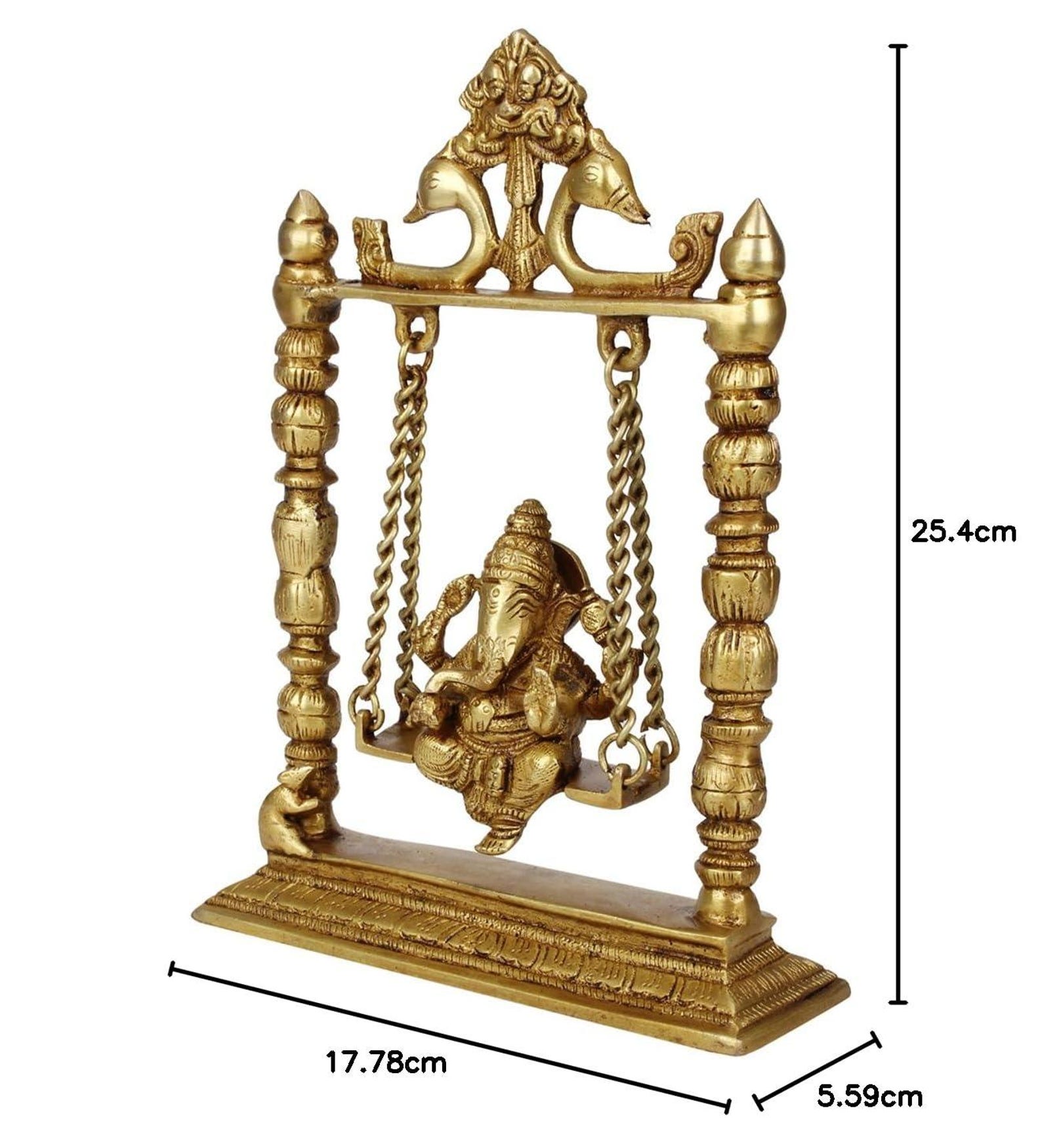 Ganesh Statue,brass Ganesha Statue,swing Ganesh,god of Good Luck,large ...