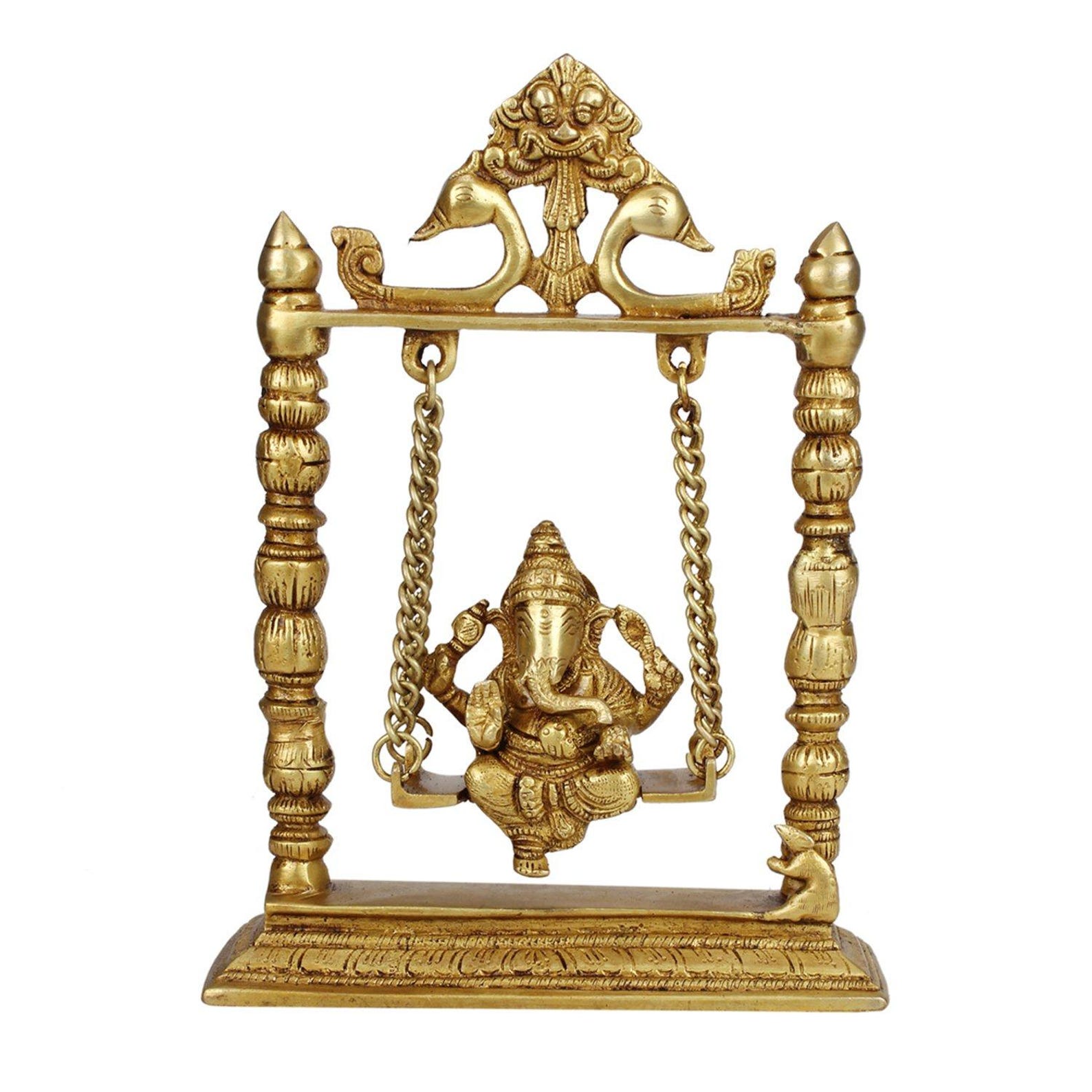 Ganesh Statue,brass Ganesha Statue,swing Ganesh,god of Good Luck,large ...