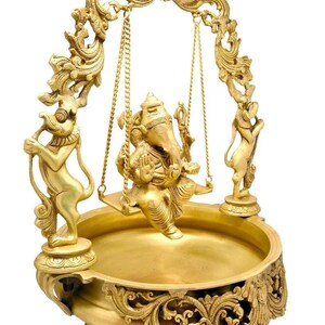 Ganesh Statue,brass Ganesha Statue,swing Ganesh,god of Good Luck,large ...