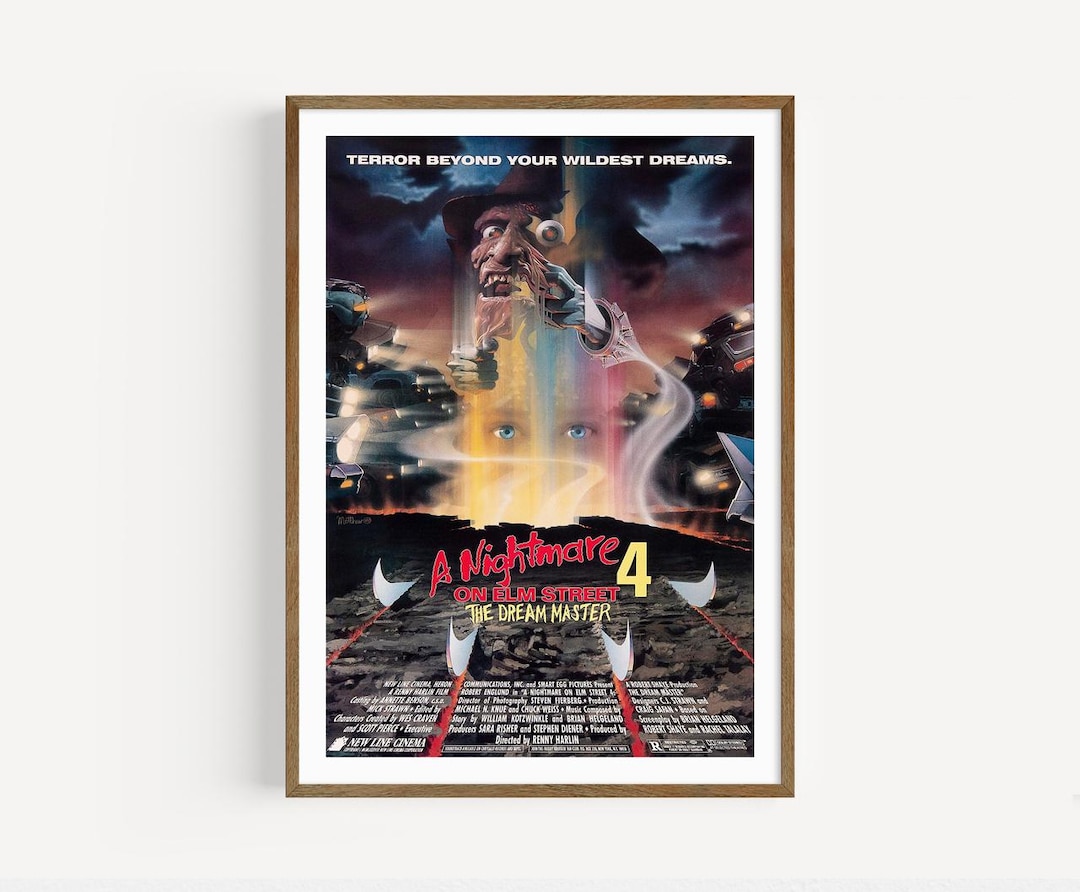 A Nightmare on Elm Street 4 Poster, the Dream Master Horror Wall Art ...