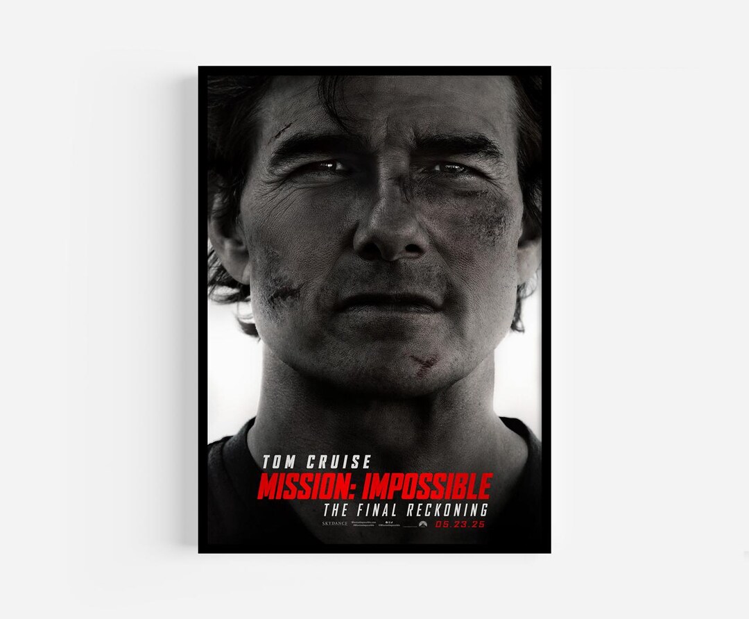 Mission Impossible Poster, Tom Cruise Movie Art Print, Mission ...
