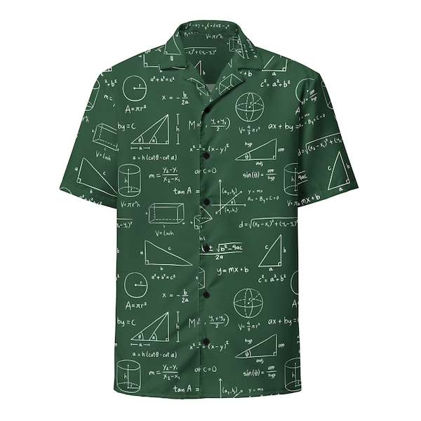 Math Button up Shirt - Etsy