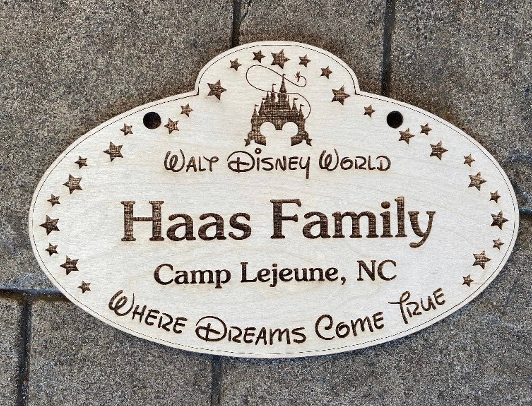 Engraved Wooden Name Tag Ornaments - Etsy