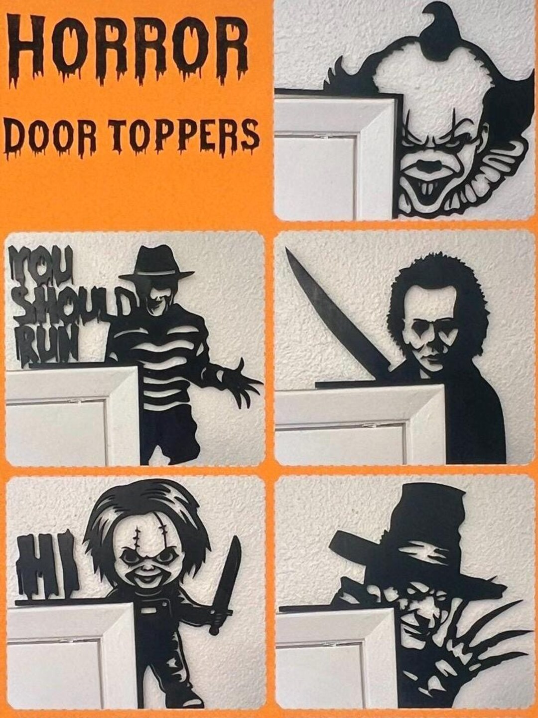 Horror Door Topper -halloween Door Toppers- Door Corner Decoration ...
