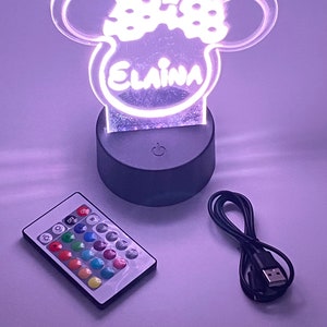 Personalized LED Sign for Childs Room Night Light Birthday Gift for ...