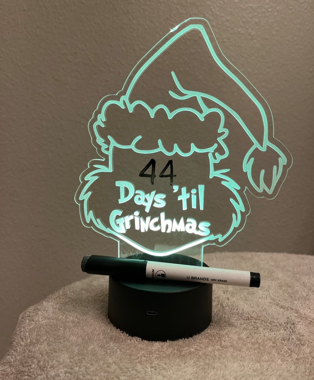 Christmas Themed Acrylic LED Lights/ Color Changing Acrylic Night ...