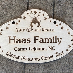 Personalized Theme Park Sign for Stroller ID Tags Stroller Name Plates ...