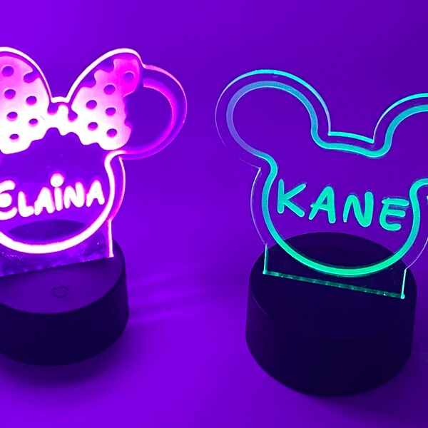 Minnie Mouse Night Light - Etsy