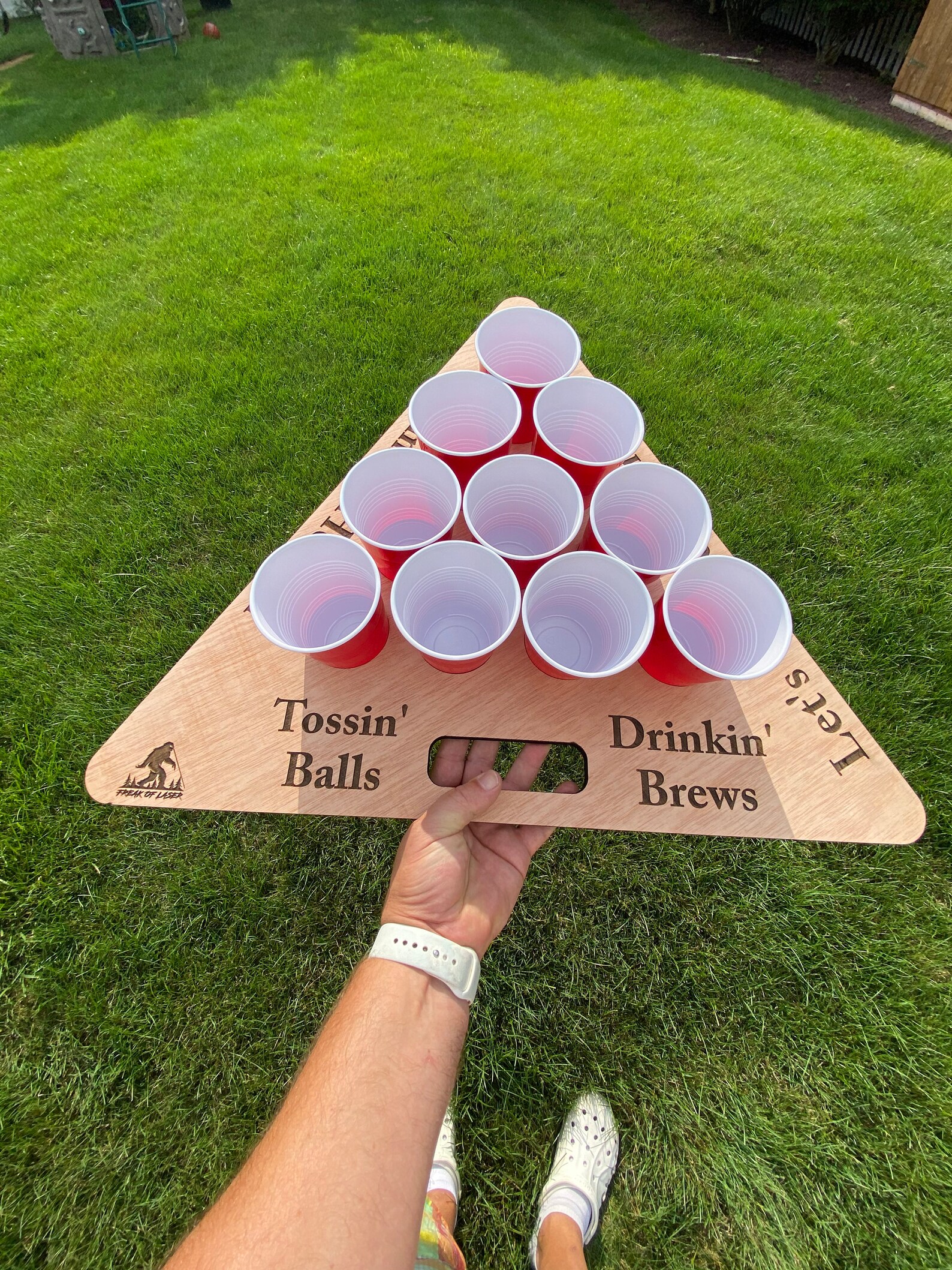 Custom Beer Pong Rack Personalized Beer Pong Tray - Etsy