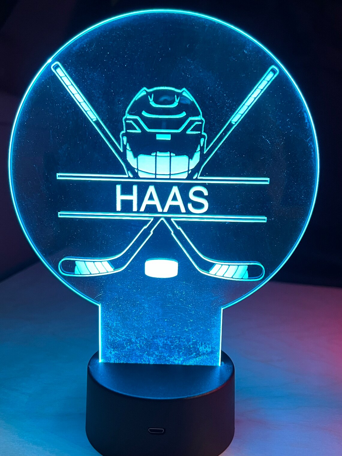 Sports Themed Acrylic LED Lights/ Color Changing Acrylic Night - Etsy