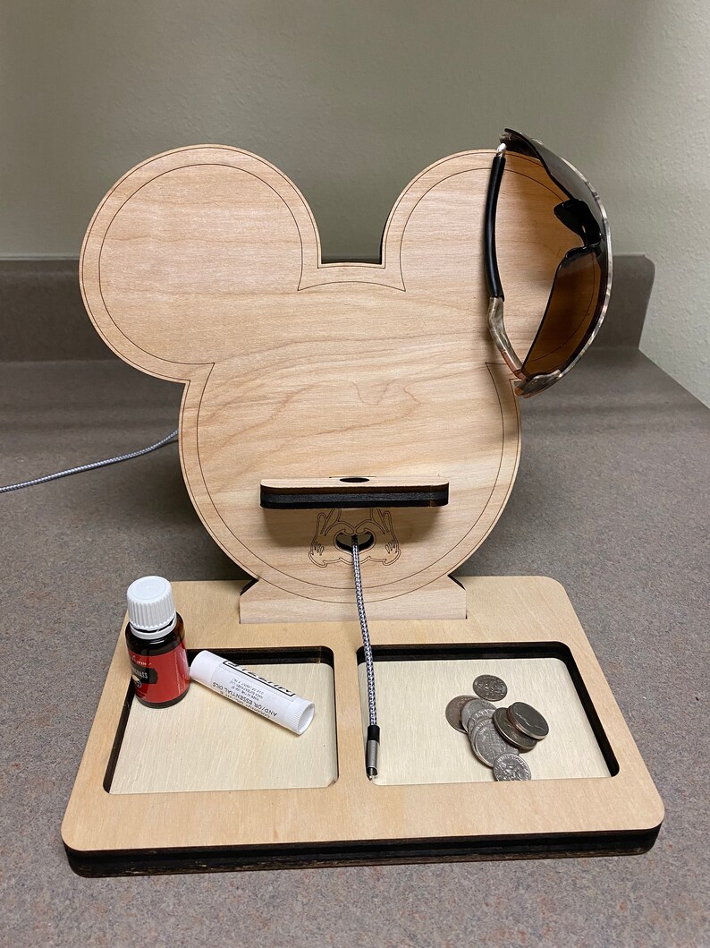 Charging Stand/wooden Valet/ Desk Organizer - Etsy