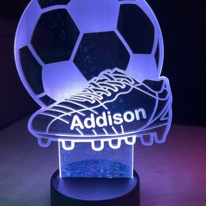 Sports Themed Acrylic LED Lights/ Color Changing Acrylic Night Lights ...