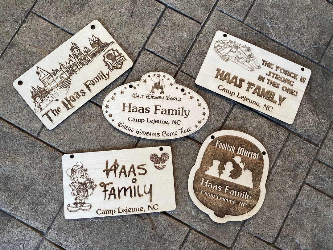 Personalized Theme Park Sign for Stroller ID Tags Stroller Name Plates ...