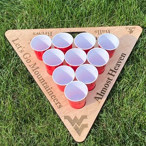Custom Beer Pong Rack, Personalized Beer Pong Tray, Tailgating ...
