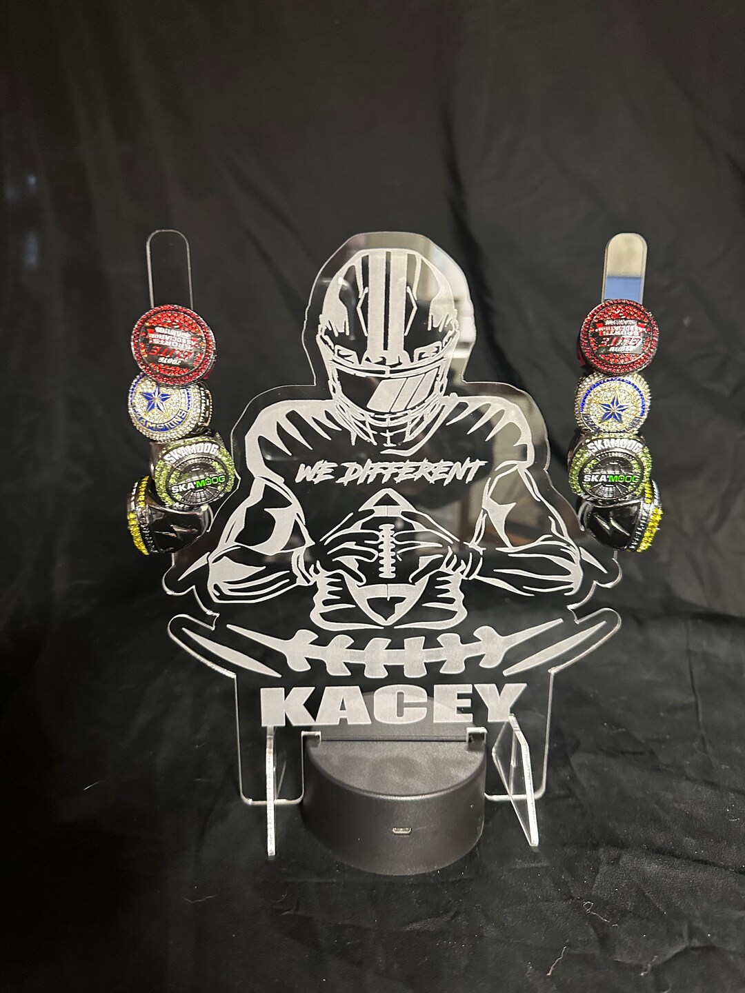 Custom Championship Ring Holder Light up Display Kids Trophy Night ...