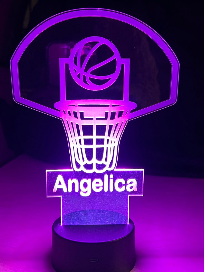 Sports Themed Acrylic LED Lights/ Color Changing Acrylic Night - Etsy