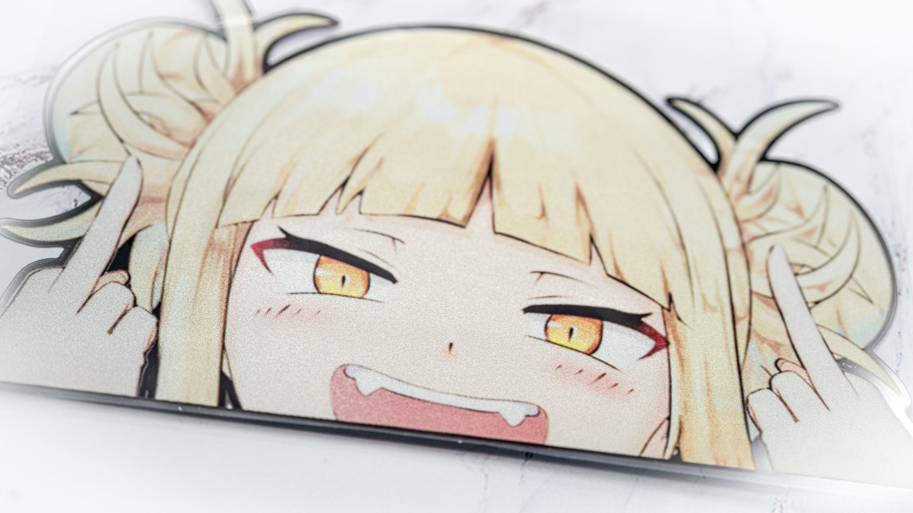 Anime Middle Fingers Hero Peeker Sticker - Etsy