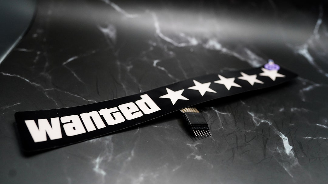 WANTED 5 Stars LED Car Sticker - Etsy