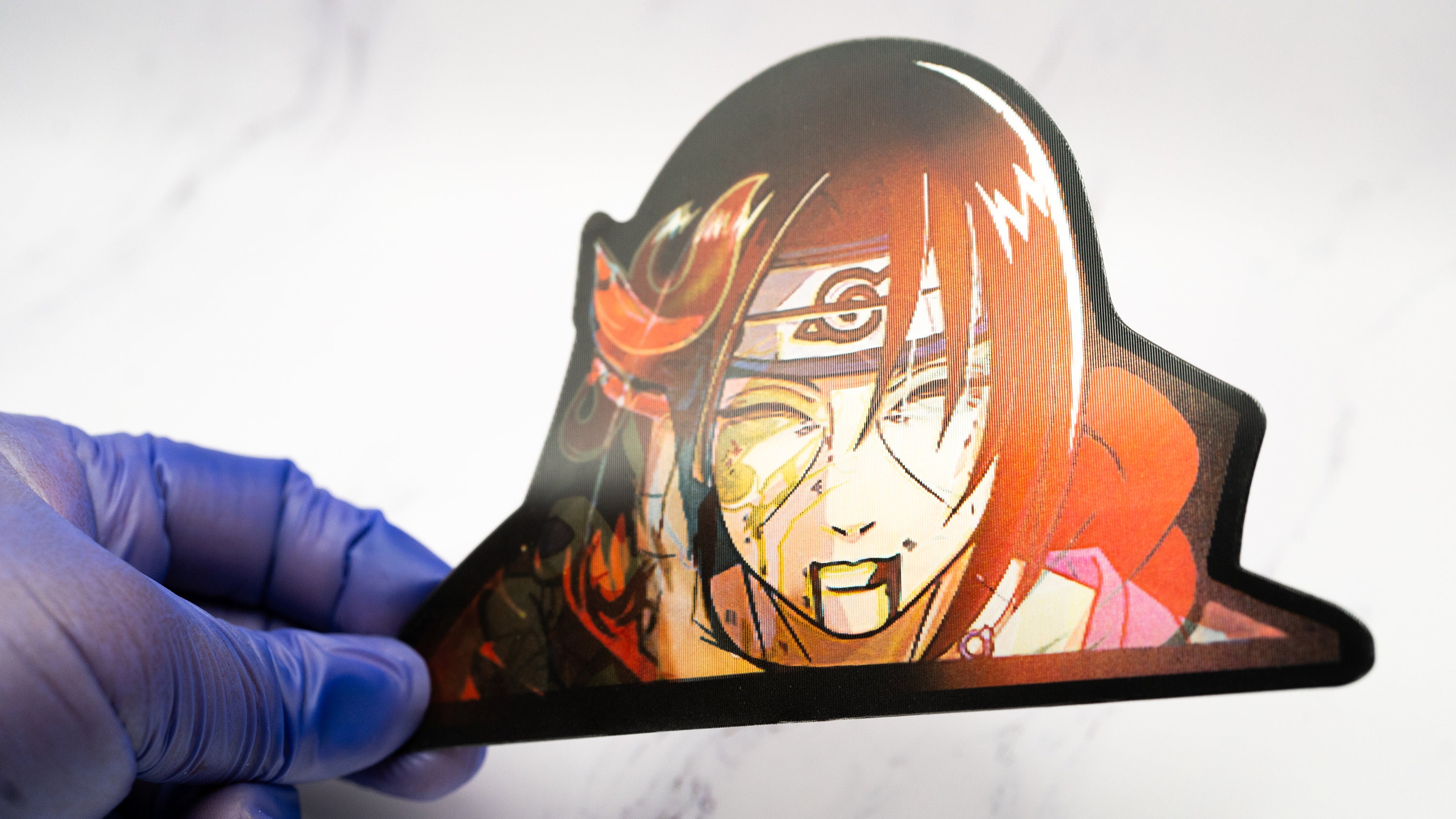 Anime Changing Moving Peeker Sticker - Etsy