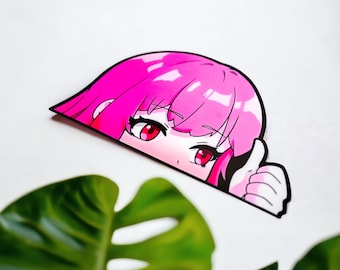 Anime Boy Peeker Peeker Sticker for Car Windows Vinyl - Etsy