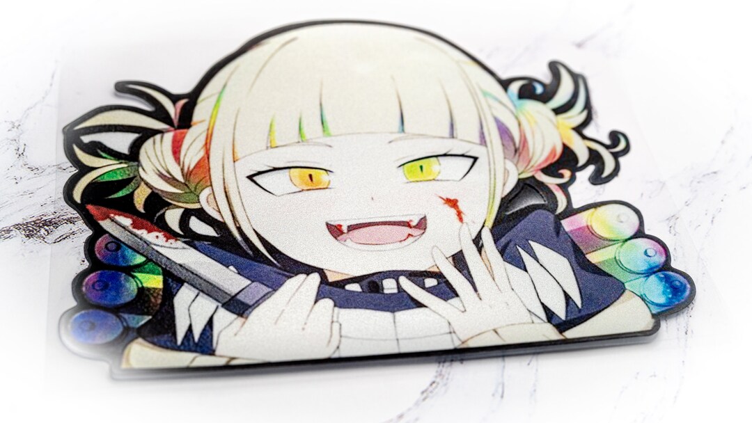 Anime Reflective Peeker Sticker - Etsy