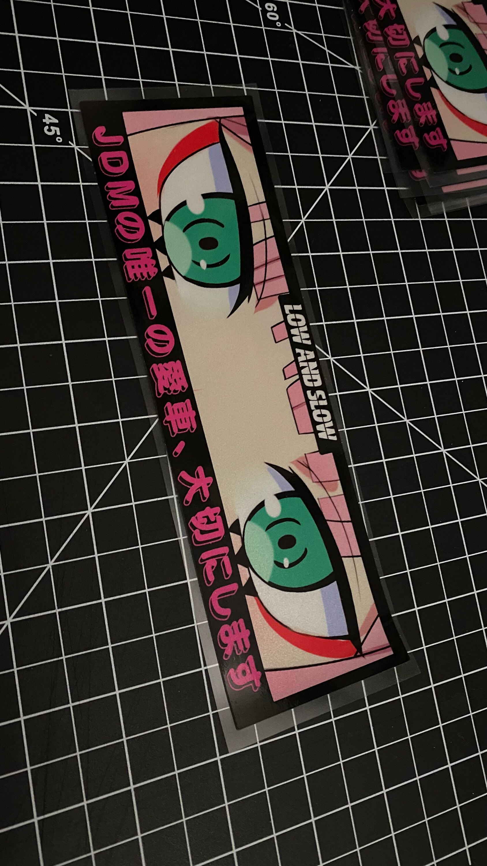 JDM Low and Slow Anime Eyes Slap Sticker - Etsy Canada