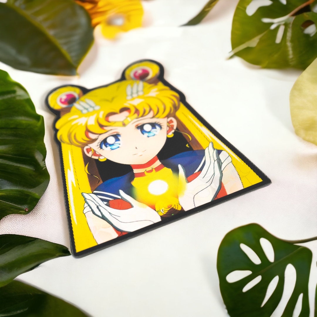 Cute Moon Anime Changing Moving Peeker Sticker - Etsy