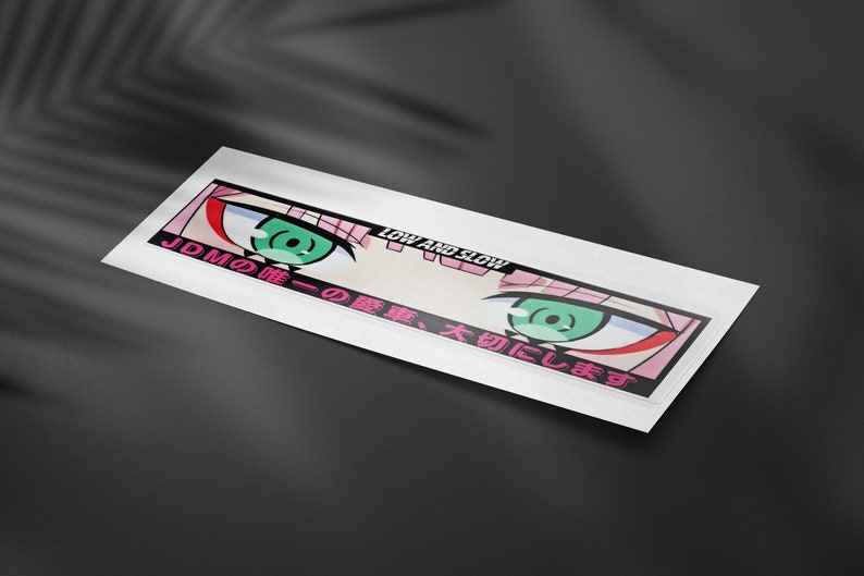 JDM Low and Slow Anime Eyes Slap Sticker - Etsy Canada