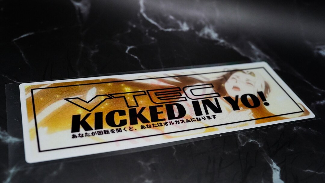 VTEC Kicked in Yo! Slap Sticker - Etsy