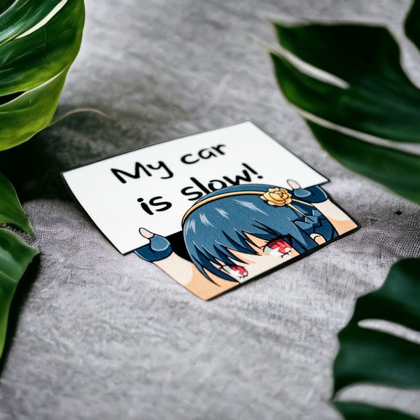 My Car is Slow Car Sticker - Etsy