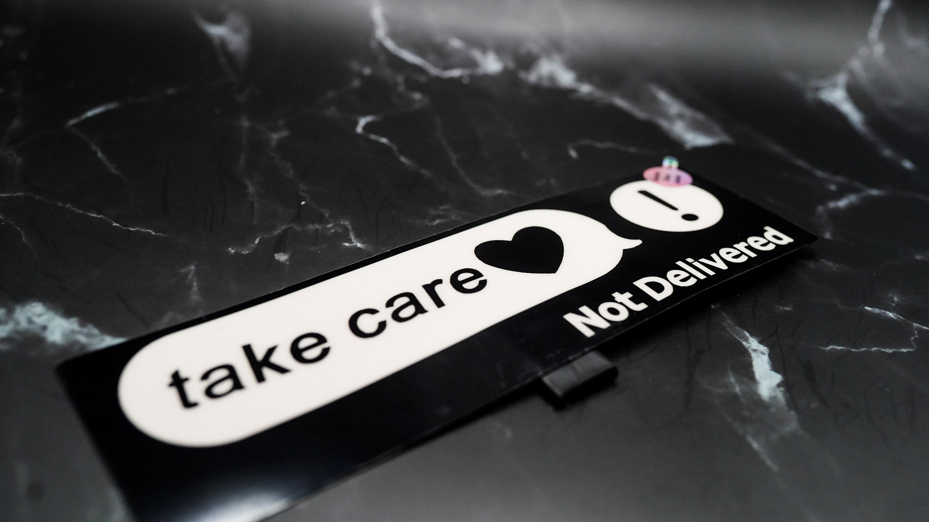 Take Care Text SMS Message LED Car Sticker - Etsy